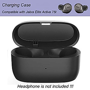 Charging Case for Jabra Elite 75t / Active 75t, Replacement Charger Case Cradle Dock for Jabra Elite 75t / Active 75t Earbuds (Capacity 700mah)