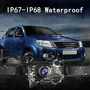 IHEX Auto License Plate Backup Camera Rear View Backup Camera Universal Backing Camera License Plate for Pickup Truck Car SUV 149° Perfect Angle Night Vision Waterproof