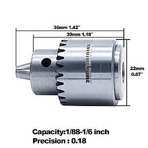 AUTOTOOLHOME Mini DC 12V Electric Hand Drill Motor PCB & Twist Drills Set 1/88-1/6 inch JT0 Chuck Jewelry Craft Drill Kit