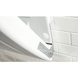 Foundations 100-EH-BP Classic Horizontal Baby Changing Station with Wall-Mounted Backer Plate, Surface-Mount, Safety Straps and Liner Dispenser, ADA and ANSI Compliant (Light Gray)