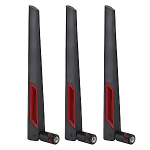 3PCS High Gain Router Antenna, SMA 8DBi Interface Band Antenna, RG178 Pure Copper Cable, LAN Antenna and Router Adapter for AC68U/AC88U/AC66U
