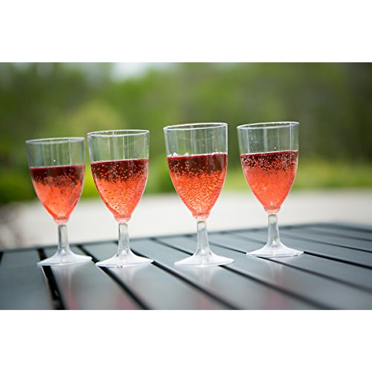 Party Essentials WINEBOX-6 Hard Plastic 1-Piece Wine Glass, 8-Ounce Capacity, Clear (Case of 48)