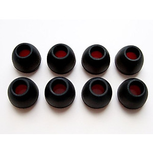 8 Small (S) Ergonomic Replacement Set Earbuds Eartips Compatible with Sennheiser IE Series, CX Series, CXC Series, CXL Series, OCX Series, and MM Series in Ear Earphones Headsets