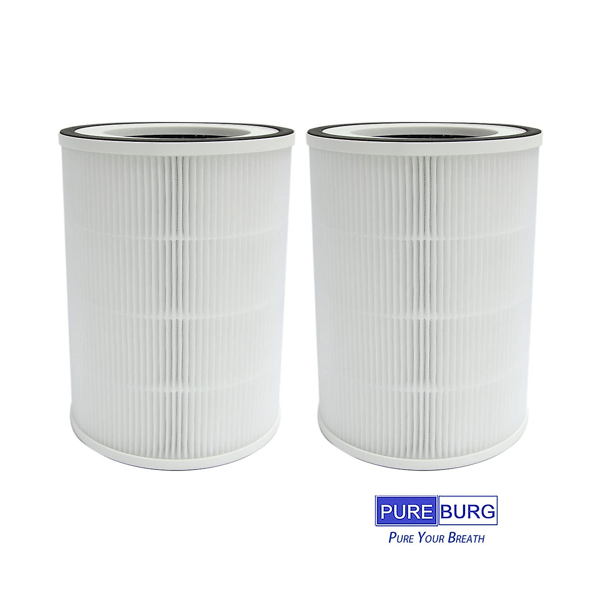 PUREBURG Replacement Filter Compatible with Afloia KILO,KILO PRO, KILO PLUS, MIRO & MIRO PRO,Morento Kilo Air Purifier & CUCKOO CAC-I0510FW,2-Pack H13 HEPA