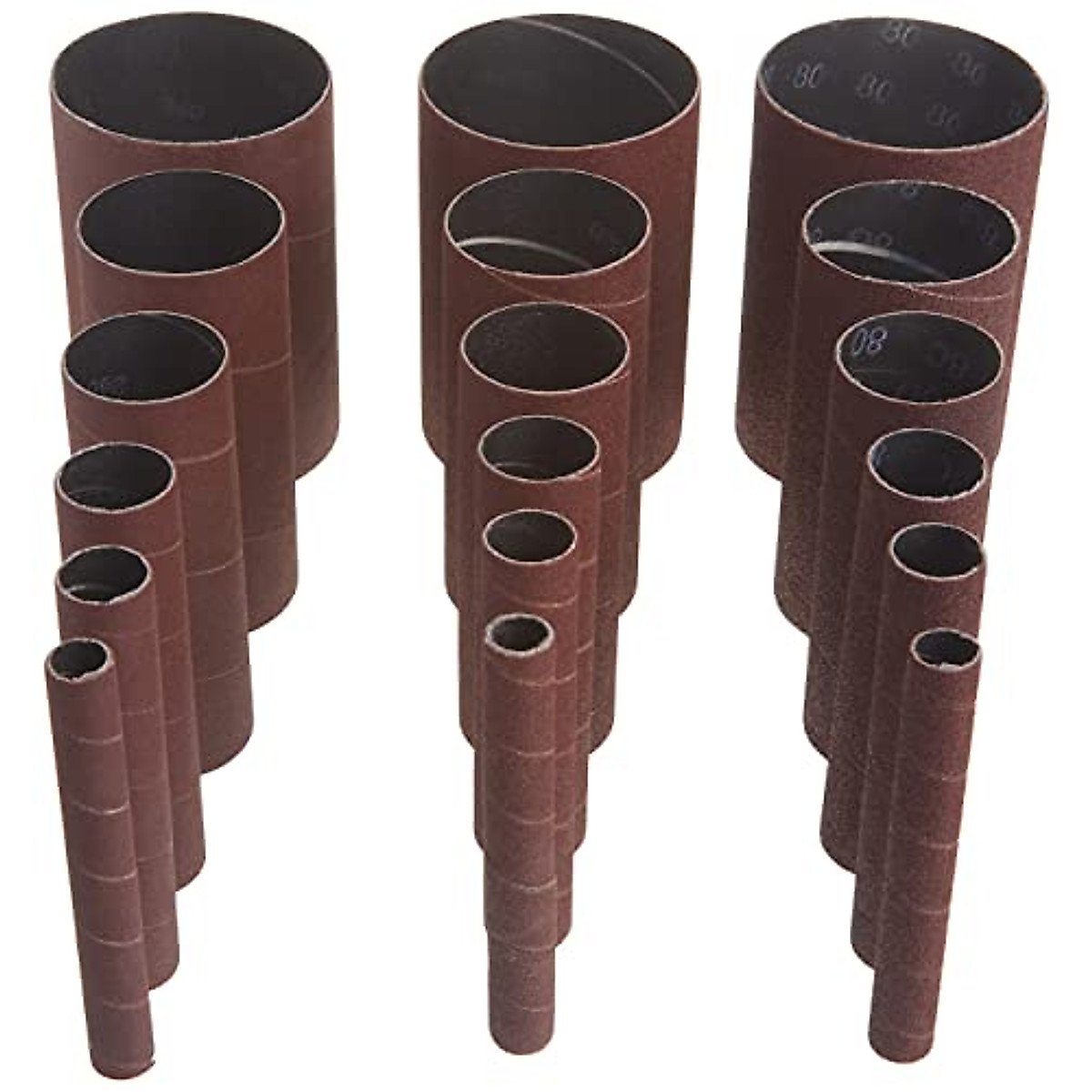 WEN 6510SPC Assorted Grits Spindle Sanding Sleeves (18 Pack)