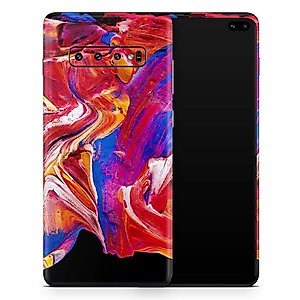DesignSkinz Liquid Abstract Paint V44 Protective Vinyl Decal Wrap Skin Cover Compatible with The Samsung Galaxy S20 (Screen Trim & Back Glass Skin)