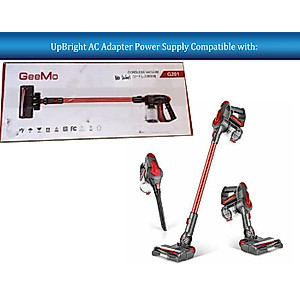UpBright 26.5V AC/DC Adapter Compatible with GeeMo G201 21Kpa K14 14KPa 22V 22.2V 2000mAh Li-ion Battery Stick Cordless Vacuum Cleaner 3YE GQ18-265050-AU TAA0122650050HJ 0.5A Power Supply Charger PSU