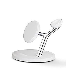 Wireless Charger,ZECHIN 3 in 1 Wireless Charging Station,Fast Wireless Charger Stand for iPhone 14/13/12/11/Pro/Max/XS/XR/X/8/Plus, for Apple Watch 7/6/5/4/3/2/SE, for AirPods 3/2/Pro(White)