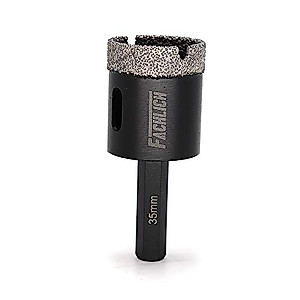 FACHLICH 1-3/8 Inch Diamond Hole Saw for Porcelain Tile Granite Marble Brick