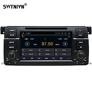 SWTNVIN Car Stereo Radio Compatible with BMW 3 Series 1999 2000 2001 2002 2003 2004(E46) Rover75 MG ZT Android 11 Octa-Core 2G RAM 32G ROM 7 Inch HD Support BT5.0 Wifi GPS TPMS Steering Wheel DVD Play