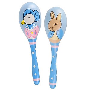 Orange Tree Toys Peter Rabbit: Maraca Set - Set of 2, Wooden Musical Shaker Instruments, Music Development Toy, FSC Certified, Licensed, Toddler & Kids Ages 18mo+