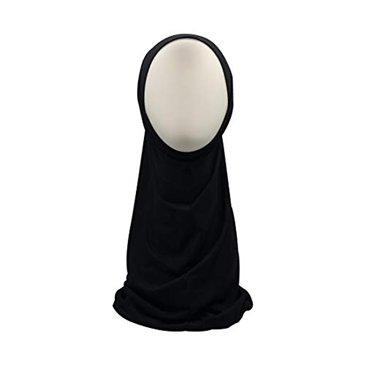 Women's Black Lycra 2 Piece Hijab