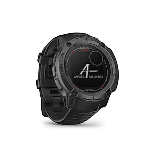 Garmin Instinct 2X Solar - Tactical Edition, Rugged GPS Smartwatch, Built-in Flashlight, Ballistics Calculator, Solar Charging Capability, Black