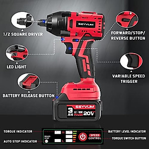 SEYVUM C11 Cordless Drill Set, [Compact] [Powerful Brushless Motor], 12V Electric Drill 350 In-lb Torque, Power Drill with Tool Bag, 1H Fast Charger, Lightweight, Electric Screwdriver Drill Bits(Blue)