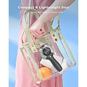 TriPole Misting Fan Portable Handheld Fan with Mist, 4000mAh Rechargeable Personal Mister Fan with 40ml Water Tank, High-Speed Airflow Mini Water Spray Fan for Outdoor Trip Travel Park Beach Camping