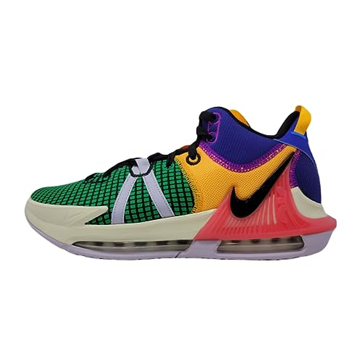 Nike Men's Lebron Witness 7 Basketball Shoes, Vivid Purple/Black-Sea Coral, 8 M US