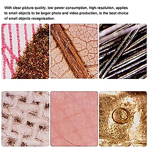 USB Digital Microscope,1600X Magnification Endoscope Mini Camera with 8 LEDs and Microscope Metal Stand,Compatible with Android, Mac,Window 7 8 10 for Kids, Students, Adults