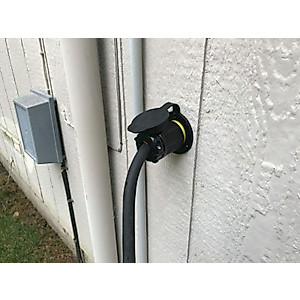 Journeyman-Pro 2713 30 Amp, 125/250 Volt, NEMA L14-30R, 3P, 4W, Locking Plug Connector, Black Industrial Grade, Grounding 7500 Watts Generator Rating (L14-30R (Female Plug))