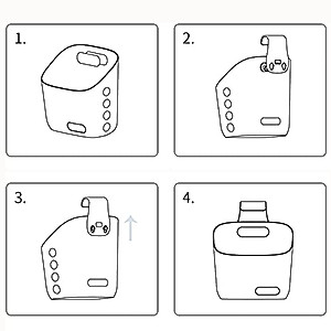 MORNITE 3 Pcs Hanging Shower Basket Caddy, Portable Walll Storage Organizer with Hooks for Bathroom Kithcen Dorm College, White