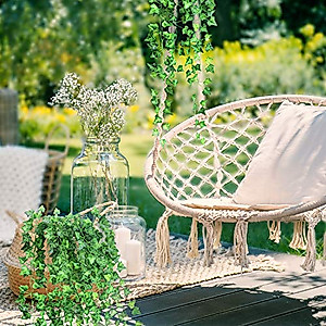 Yatim 90 CM Sweetpotato Ivy Vine Artificial Plants Greeny Chain Wall Hanging Leaves for Home Room Garden Wedding Garland Outside Decoration Pack of 2