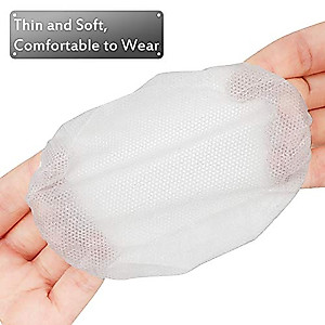 300 Pieces Disposable Headphone Covers Non Woven Sanitary Headphone Ear Covers Black Fabric Headset Covers Ear Pad Covers for Headphones, 11 Cm/ 4.3 Inch (White, Blue, Black, S-6.5 cm)