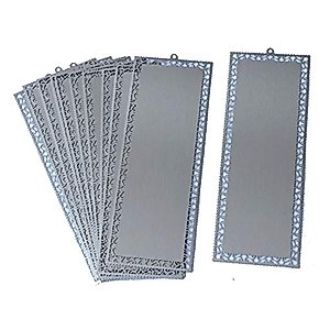 Blank Bookmark 100pcs Metal Bookmark with Dents for Sublimation Printing (Silver)