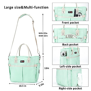 Lunch Bag Women for Work Insulated Thermal Teacher Lunch Box with Wide-Open Pocket Reusable Leakproof College Cooler Bags with Removable Shoulder Strap for Adult Ladies Nurse in Office Picnic Travel
