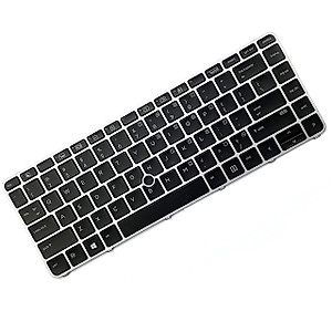 BestParts US Layout Laptop Keyboard Backlit Replacement for HP EliteBook 840 G3 840 G4 745 G3 G4 Fit P/N 901042-001 919877-001 903008-001 836308-001 6037B0126901