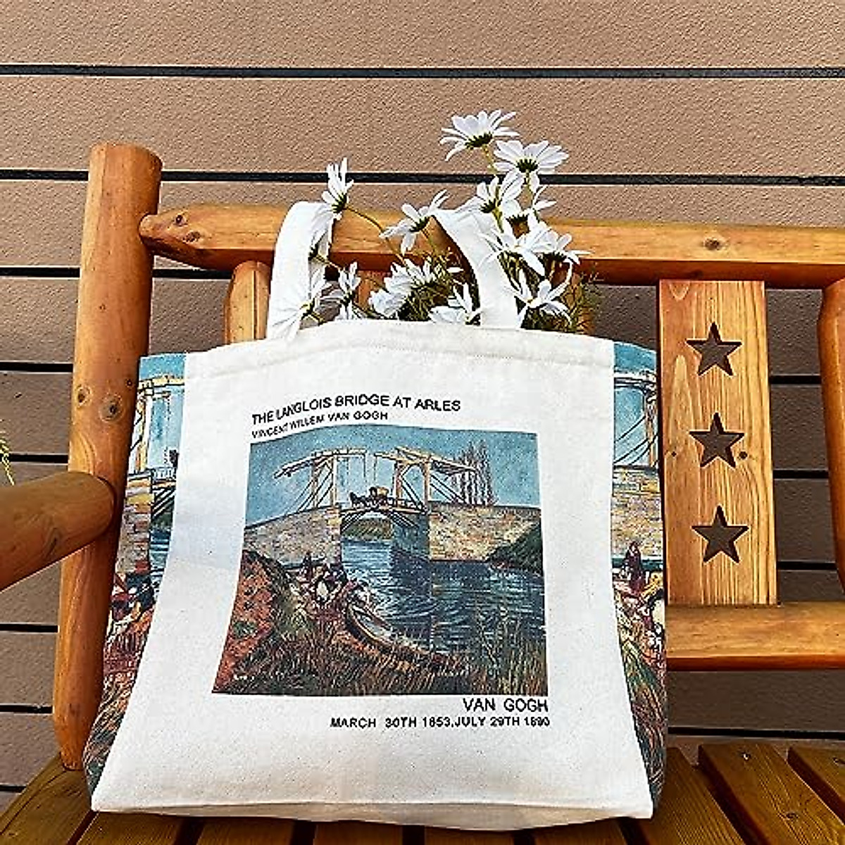 BROADREAM Canvas Tote Bag Aesthetic - Zippered Book Tote Bag with Interior Pocket by Cute Shoulder Tote Bags for Women Shopping & Travel - Best Gift for Teacher Mom Friendship Wife Classmate Birthday