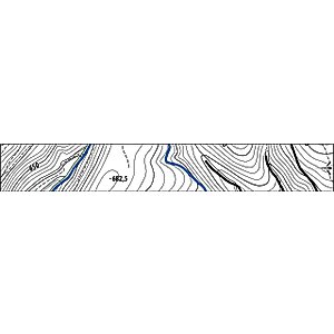 White Water Archery Laminated White Topo Topographical Map Arrow Wraps 15pc Choose Length Width (5, 1)