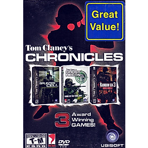 Ubisoft Tom Clancy's Triple PC Game Pack (Splinter Cell + Ghost Recon + Rainbow Six 3 Raven Shield)