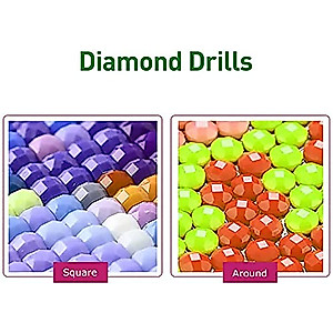 Custom Diamond Painting Kits Personalized 5D DIY Diamond Art for Adults/Kids Beginners Round Gem Art Diamond Dots Customized Photo Picture for Home Wall Decor (40X40cm(15.7X15.7in), Round Drill)