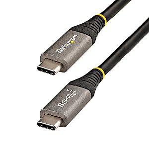 StarTech.com 6ft (2m) USB C Cable 5Gbps - Durable USB-C Cable - USB 3.2 Gen 1 Type-C Cable - 100W (5A) Power Delivery Charging, DP Alt Mode - USB C to C Cord - Charge & Sync (USB315CCV2M)