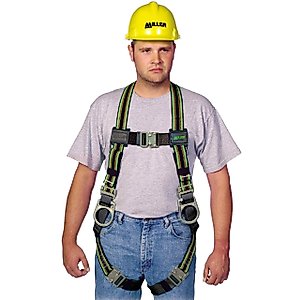 Honeywell Miller by Honeywell E650QC-7/XXXLGN DuraFlex Ultra Stretchable 650 Series Full-Body Harness with Quick-Connect Buckles, XXX-Large, Green