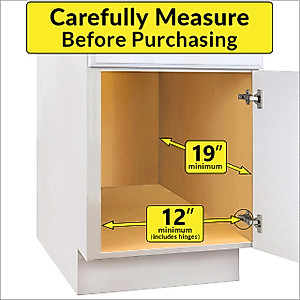 LYNK PROFESSIONAL® Pull Out Cabinet Organizer, 11" x 18" Slide Out Drawers for Kitchen Cabinets - Sliding Pull-Out Pantry Shelves – Home Shelf Organizers - Lifetime Ltd. Warranty, Chrome