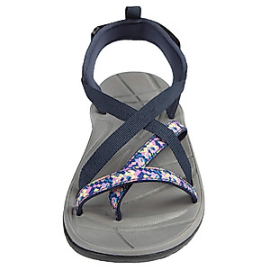 Northside Women's Open Toe, Navy/Multi, 9