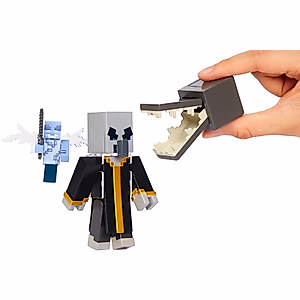 Mattel Minecraft Comic Maker Multipack Attack Set with Evoker and Vexes, Based on Minecraft Video Game, Toys for Girls and Boys Age 6 and Up