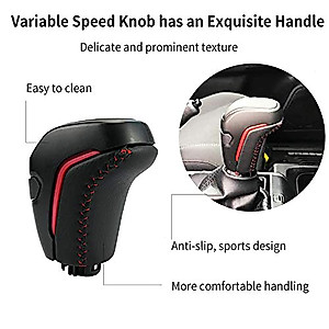 Qnbes Automatic Shift Knob Replace PTR57-35170 Fit for Toyota Tacoma TRD PRO 2016-2021, Automatic Car Gear Shifter Lever Adapter - Black