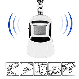 Key Finder, Home Mini Key Car-Shape Anti-Lost Tracer Locator with LED Flashlight Suitable for Key Wallet Cellphone