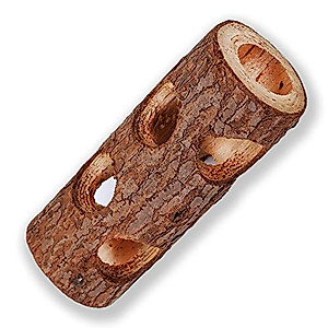 Meric Hamster and Gerbil Log Chew Toy, Chinese Fir Log for Lumberjack Hammies, Great for Bored Gerbils, Loved by Small Pets, 1 pc