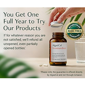 AlgaeCal Strontium Boost - Clinically Supported Strontium Citrate 680 mg Capsules Bone Strength Supplement - Pair with AlgaeCal Plus to Increase Bone Density in Just 6 Months, 3 Month Supply