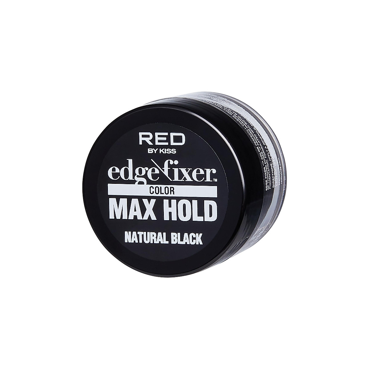Red by Kiss Edge Fixer Color 24 HR Max Hold & 100% Gray Coverage 30mL (1.01 US fl.oz) Natural Black Perfect for Missing Edges