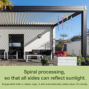 OFFO Large Bird Scarer Rods, 15.7 Inches (10 Pcs) Reflective Bird Device Outdoor Bird Scarer to Keep Pigeon and Woodpecker Away from Garden or Yard, Silver