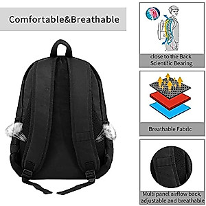 Tbuxglu Casual 16" Backpack Anime Travel Bags 3D Printed Laptop Backpacks Cartoon Sports Bag-4