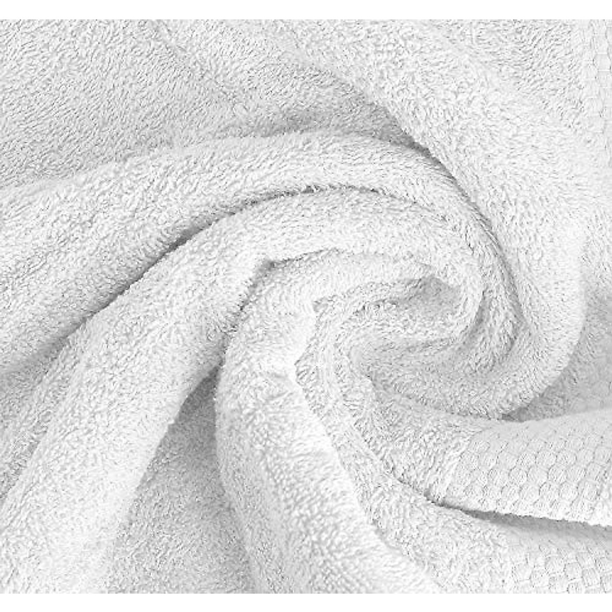 Zuperia Bath Towels 24 x 48 inches, Set of 6 - Ultra Soft 100% Combed Cotton White Towels, Highly Absorbent Daily Usage Bath Towel Set Ideal for Pool, Home, Gym, Spa, Hotel - (White)