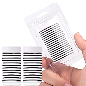 Self Adhesive Eyelashes Strips for Lashes Natural Look 36 Pcs Strong-Hold Reusable Self Adhesive Eyelashes Spare Adhesive Strip (Black)
