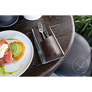 Custom Personalized Leather Cutlery Organizer-Utensil Holder, Utensil Organizer, Silverware Holder, Cutlery Holder, Spoon and Fork Holder, Silverware Sleeves, Flatware Holder, Cutlery Wrappers