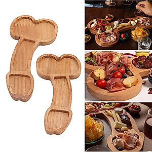 Wooden Unique Funny Aperitif Board,Cheese Board, Charcuterie Boards, Platters for Serving Food, Gifts for Women, House Warming Presents, Charcuterie Accessories, 9.6x4.9in, BPA Free(Left)