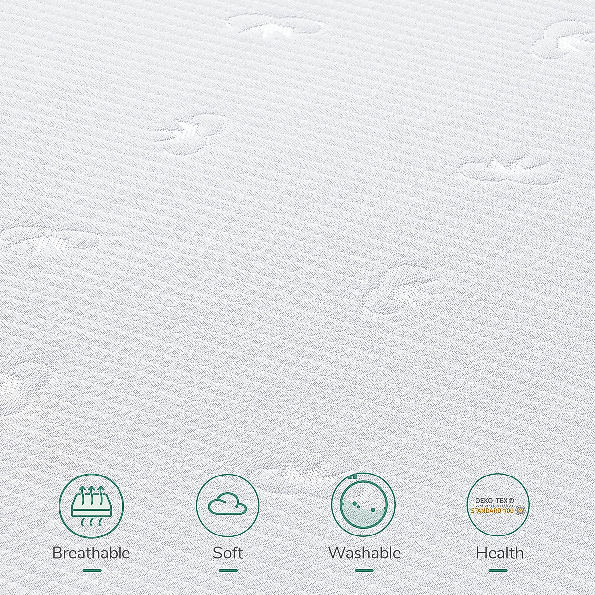 Novilla Folding Mattress Full Size, 4 Inch Responsive Comfort Foam Foldable Mattress Full with Breathable & Washable Cover, Pain Relief & Support, Portable Trifold Mattress Topper for Floor, Camping