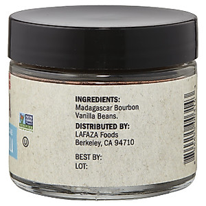 Lafaza All Natural Madagascar Bourbon Pure Ground Vanilla Bean Powder, 1oz